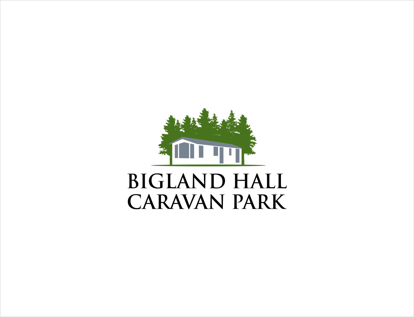 Modern, Professional Logo Design for Bigland Hall Caravan Park by ...