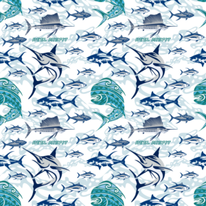 Stationery Background/Wallpaper Pattern Design out of Pelagic Fish | 55 ...