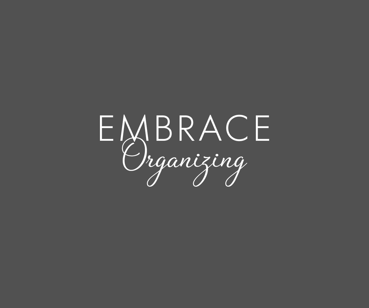 Feminine, Elegant, Organization Logo Design for Embrace Organizing by ...