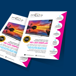 Mr Led smart screen Flyer design | 41 Flyer Designs for a business in ...