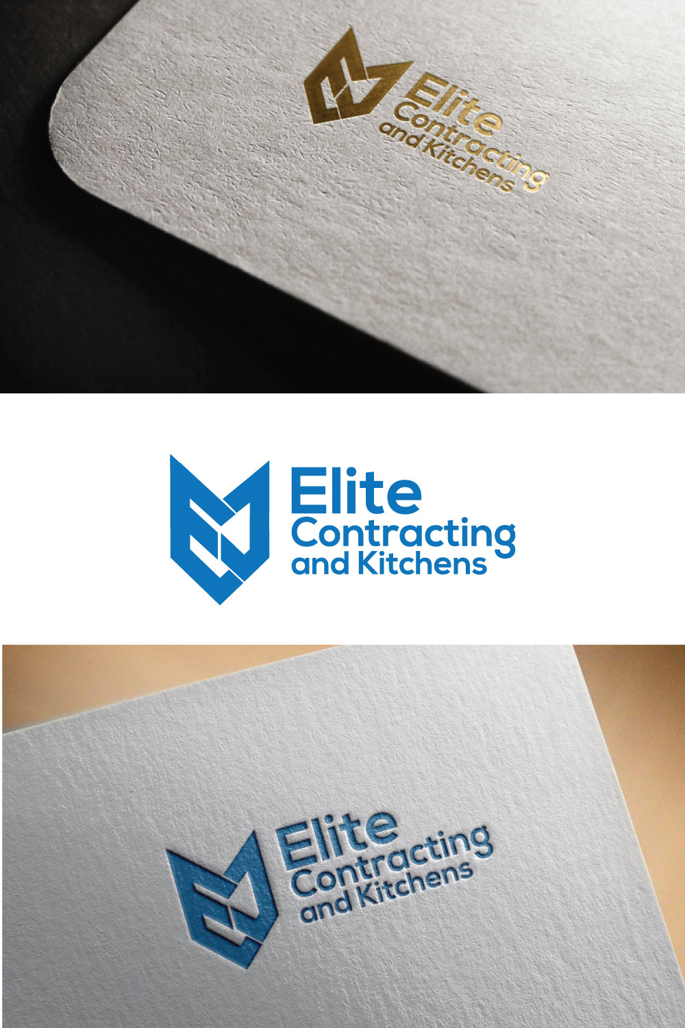 Logo Design for Elite Contracting and Kitchens by bcby 2 | Design #25659647