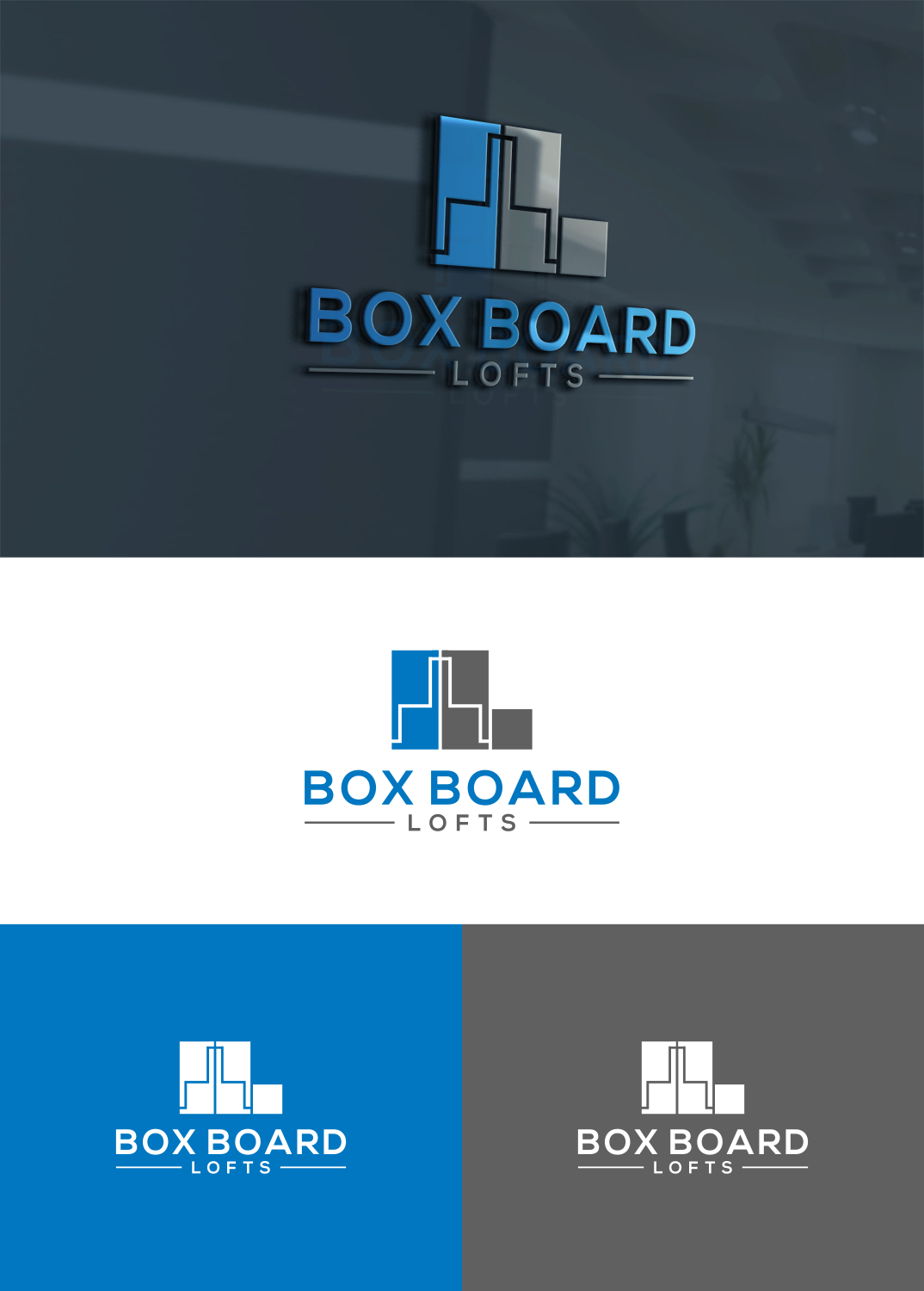 Apartment Logo Design for Box Board Lofts by suthita 2 | Design #25664602