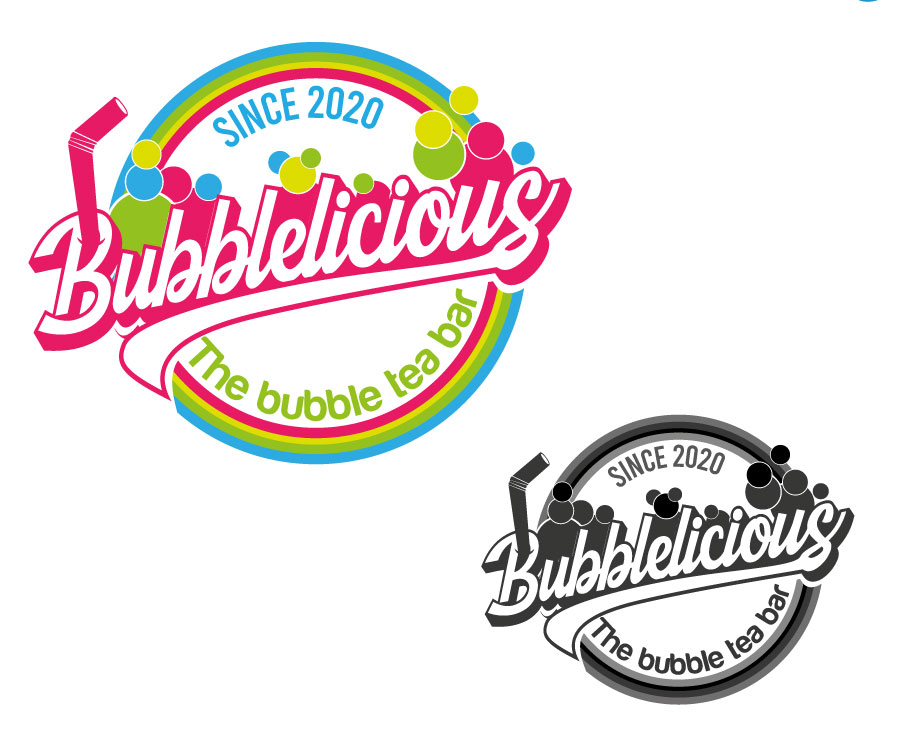 Modern, Colorful Logo Design for Bubblelicious by Mega-Design | Design ...