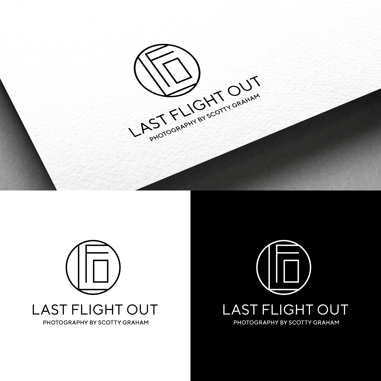 Logo Design for Last Flight Out Photography by Scotty Graham by ds ...
