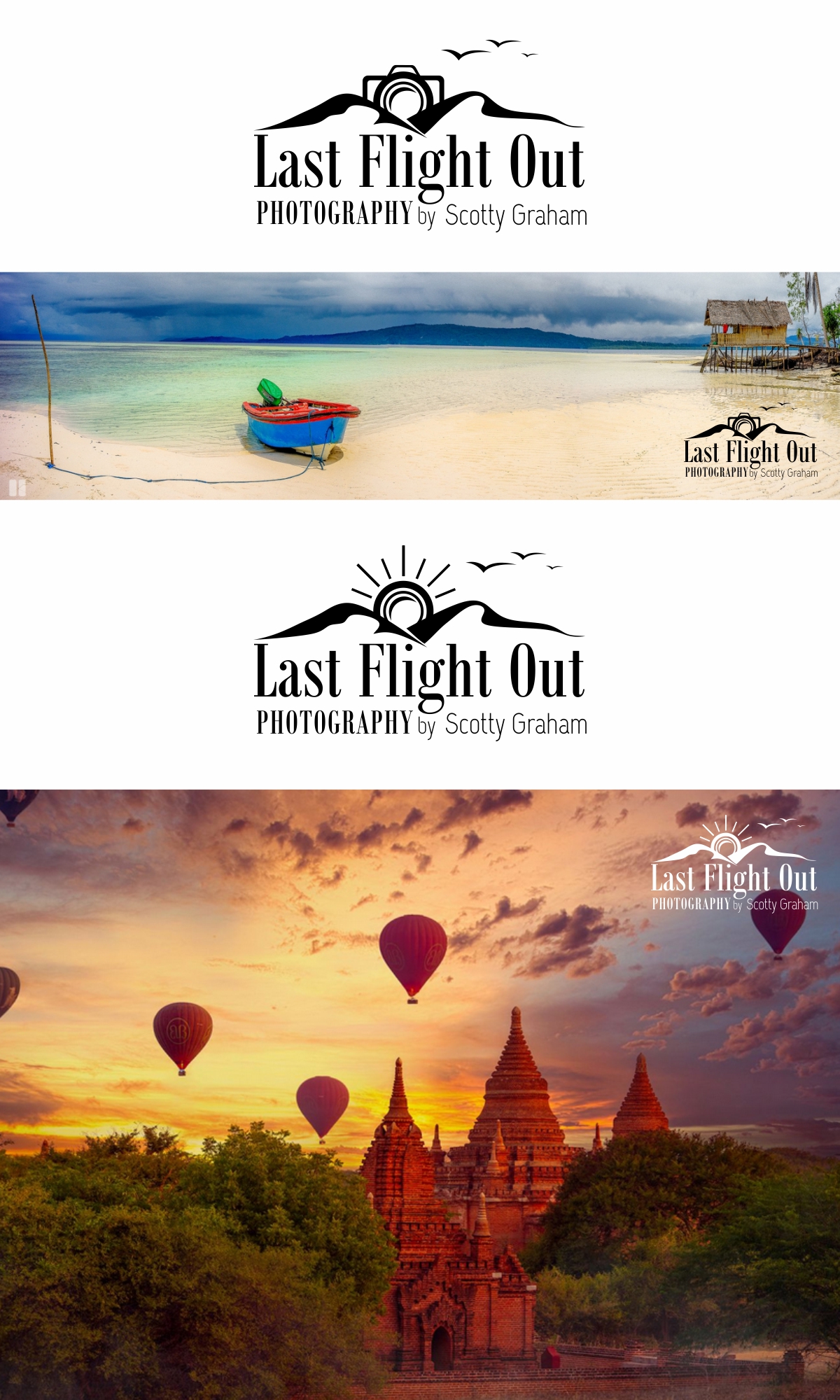 Logo Design for Last Flight Out Photography by Scotty Graham by Regh ...