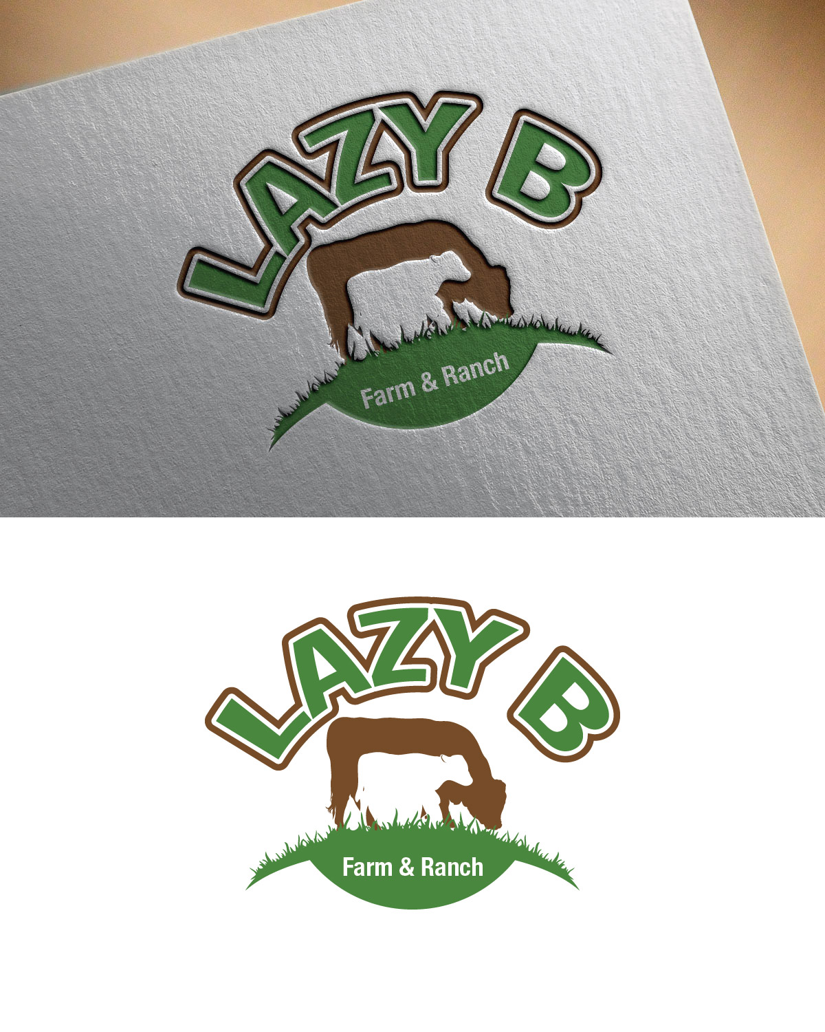 Traditional, Serious, Agriculture Logo Design for Lazy B Farm & Ranch ...