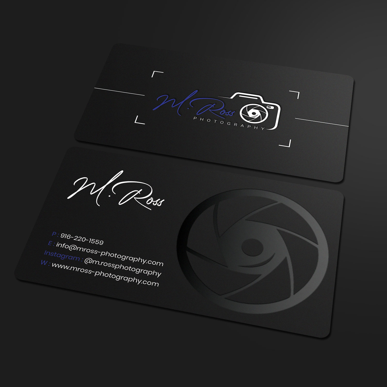 Professional Photography Business Card Design for a Company by ...