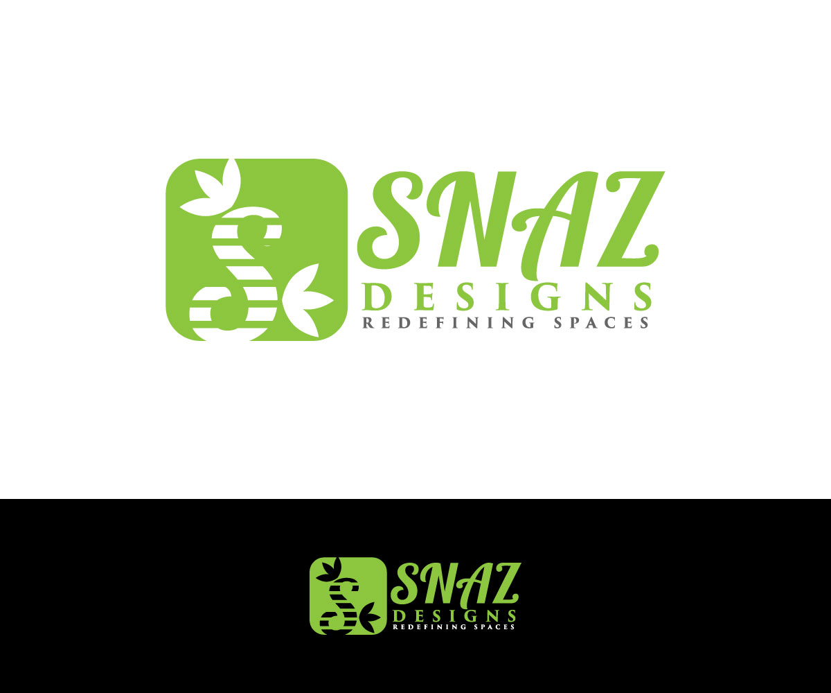 Upmarket, Colorful, Interior Design Logo Design for SNAZ Designs by ...