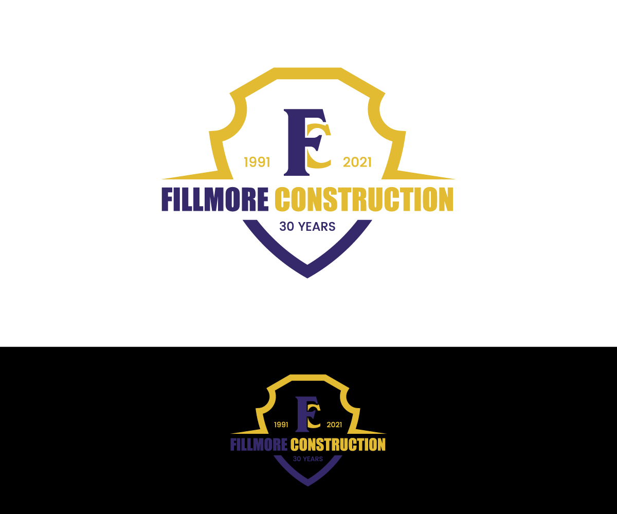 Logo Design for Fillmore Construction - 30 Years - 1991 to 2021 (Or ...