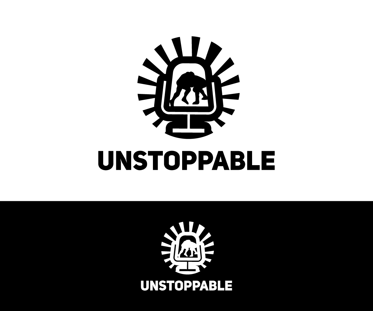 Logo Design for I want the logo to say "Unstoppable" while also ...