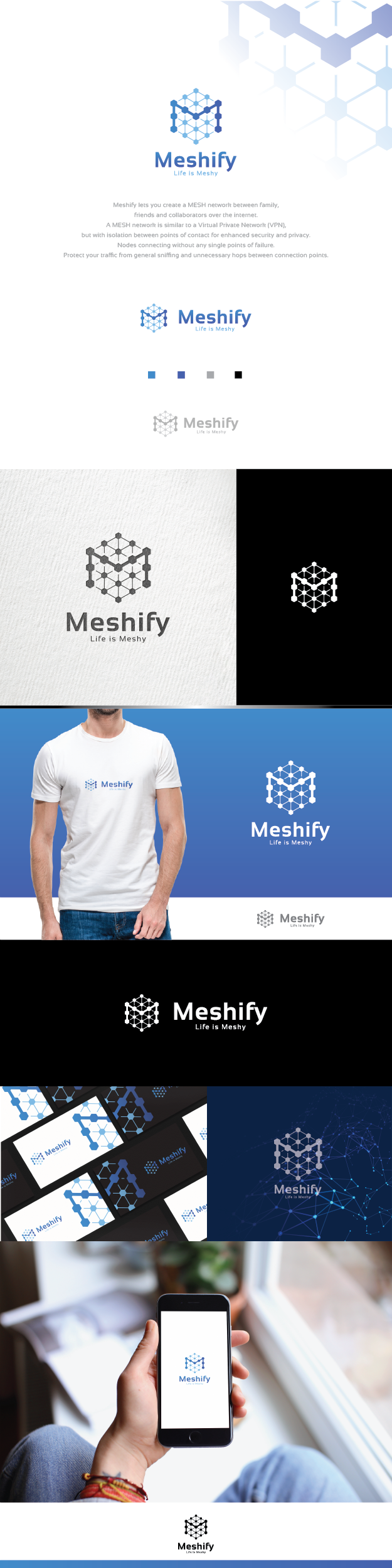Modern, Upmarket, Information Technology Logo Design for Life is Meshy ...