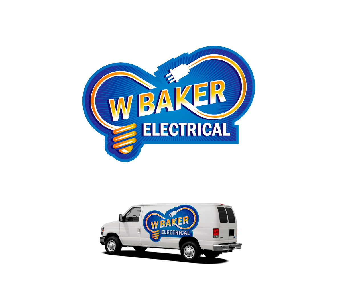 Modern, Bold, Electrical Logo Design for W Baker Electrical by Bainz ...