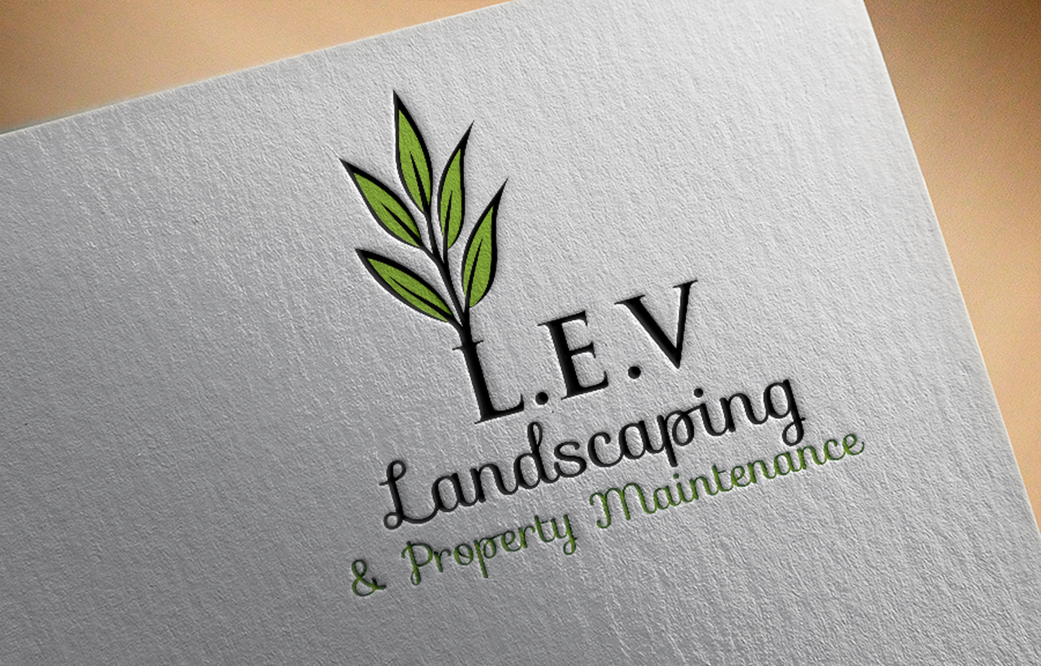 Elegant, Modern, Landscape Gardening Logo Design for L.E.V Landscaping ...