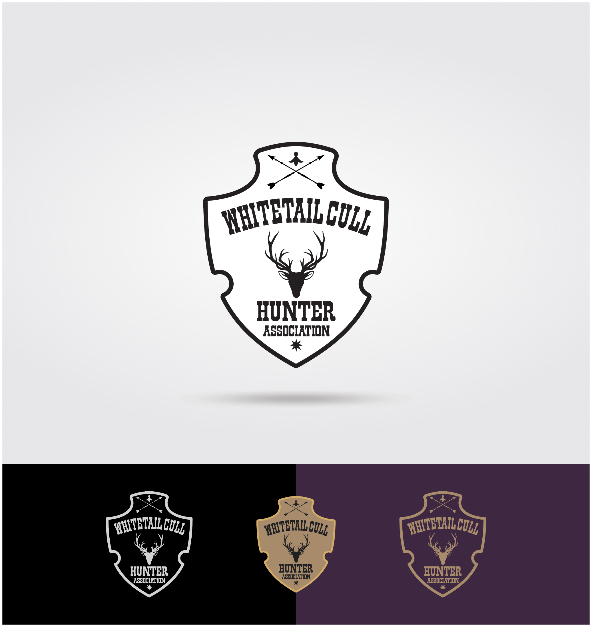 Logo Design for Whitetail Cull Hunters Association by Tuba Art Studio ...