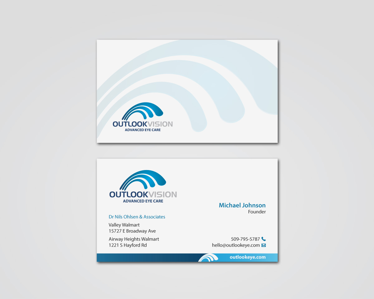 Modern, Professional Business Card Design for Outlook Vision by MDesign ...