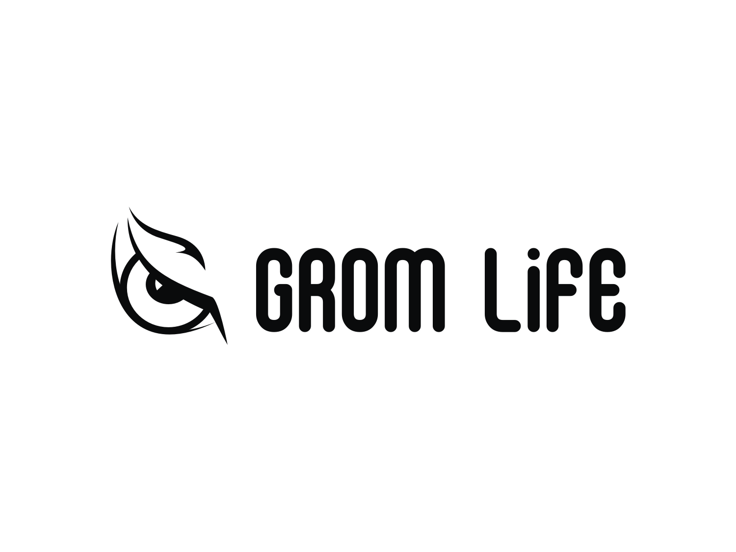 Playful, Bold Logo Design for Grom Life (font is false positive round ...