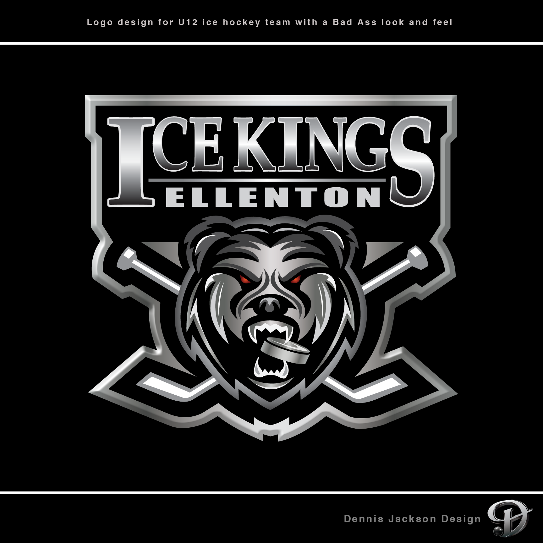 Logo Design for Ellenton Ice Kings by Dennis Jackson Design | Design ...