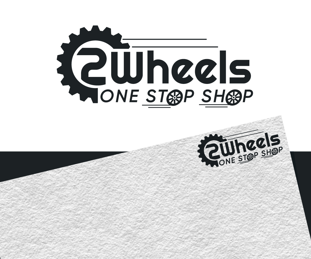 Logo Design for 2WHEELS / 'One stop motorcycle shop' or 'one stop shop ...