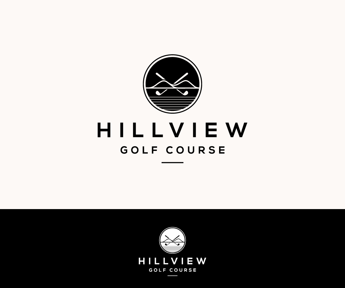 Playful, Bold, Golf Course Logo Design for HILLVIEW GOLF COURSE by step ...