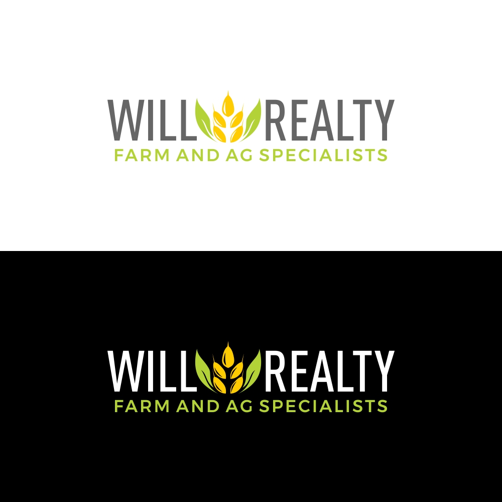 Bold, Modern, Real Estate Agent Logo Design for Will Realty Farm and Ag ...