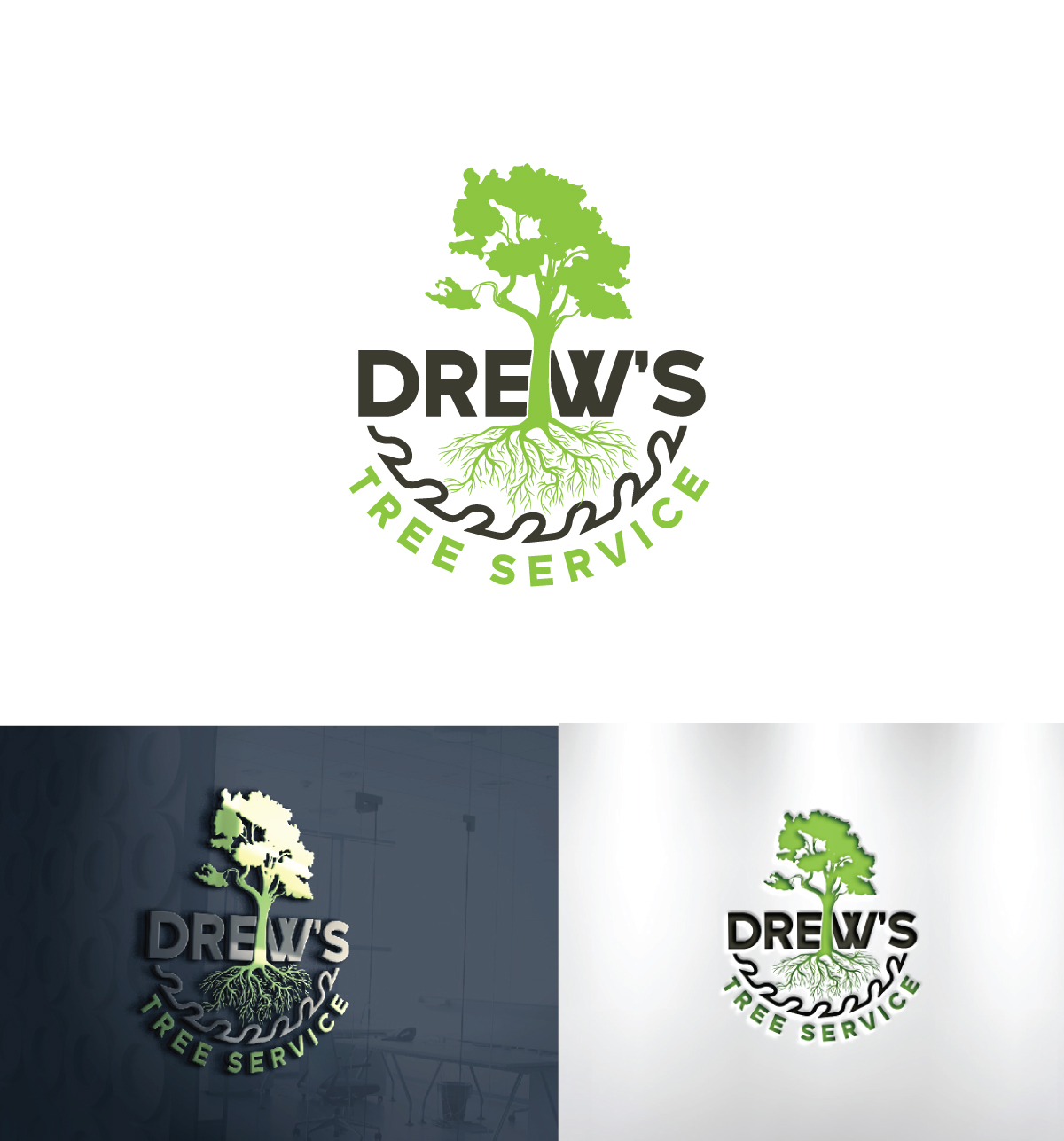 Logo Design for Drew's Tree Service by alpha hop | Design #25901797