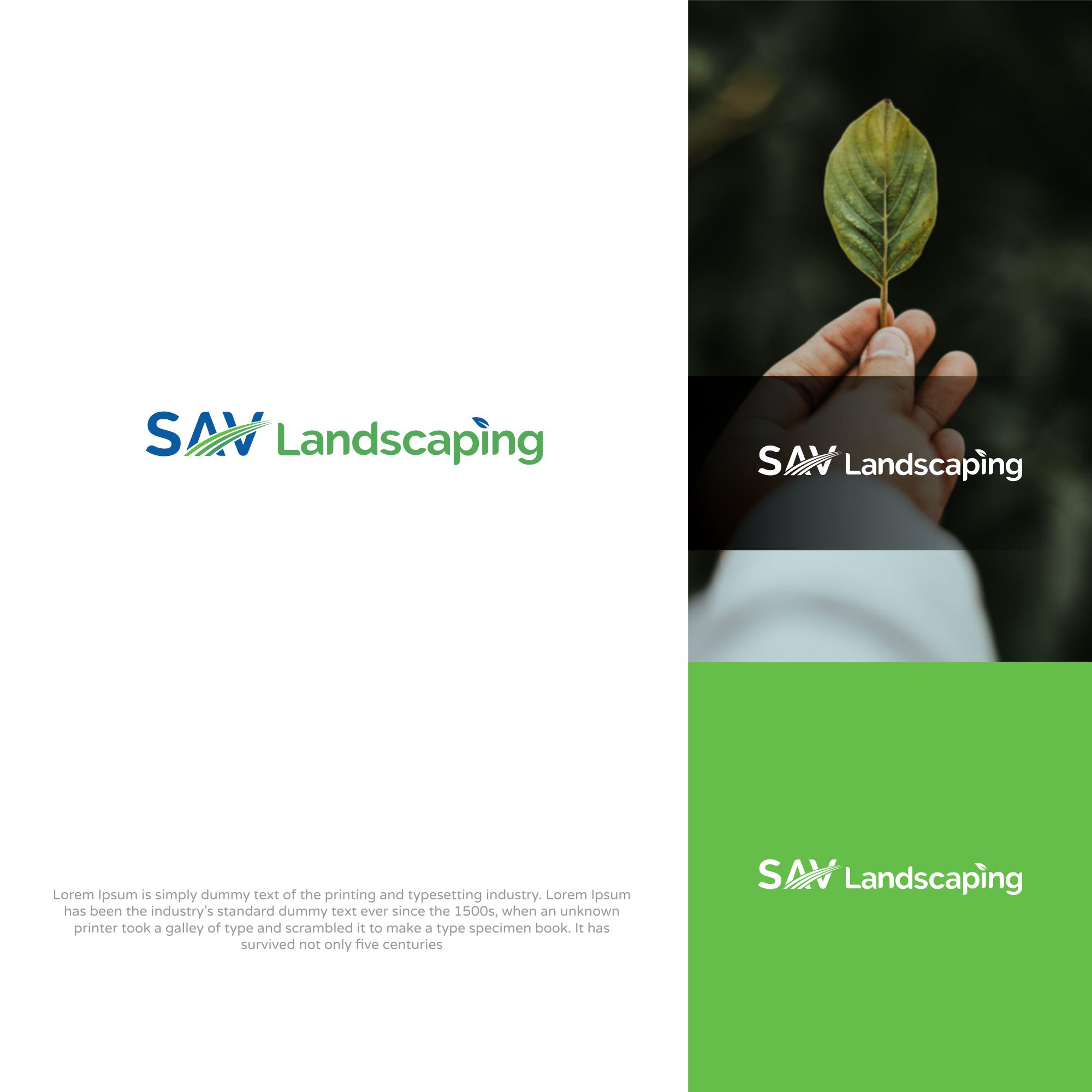 Logo Design for SAV Landscaping by SigmaStudio | Design #25987543