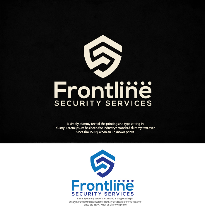 Professional, Upmarket, Security Guard Logo Design for Frontline ...