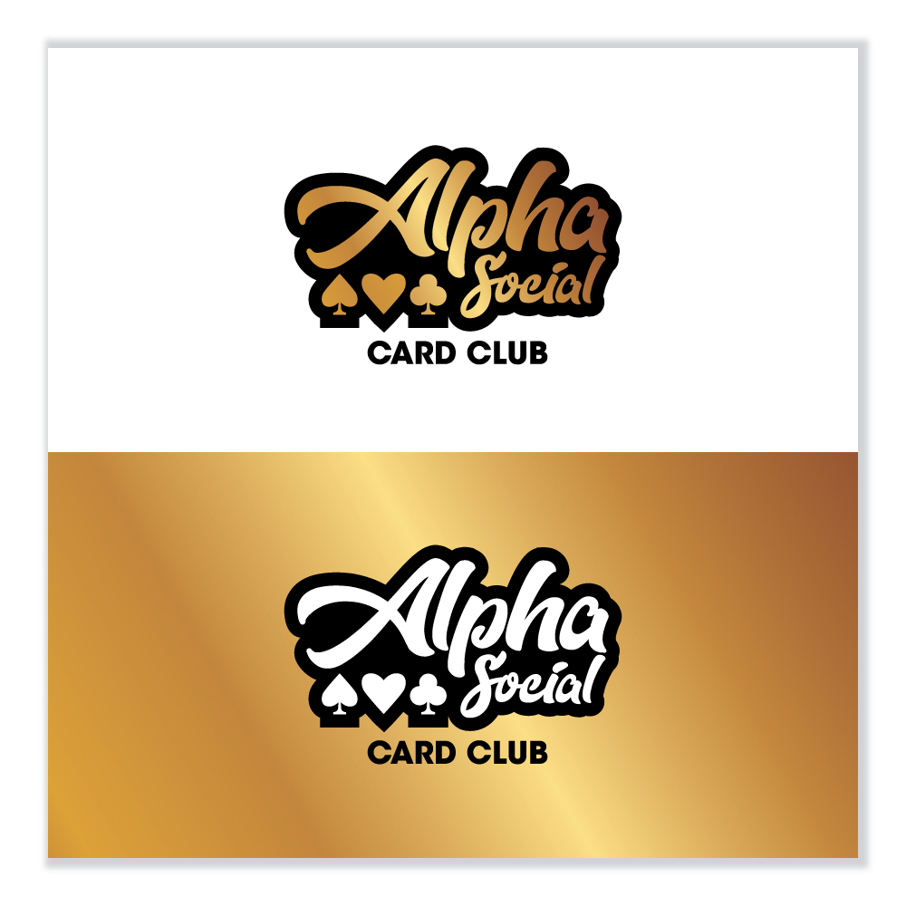 Logo Design for Alpha Social Card Club (or Alpha Social Poker Club) by ...
