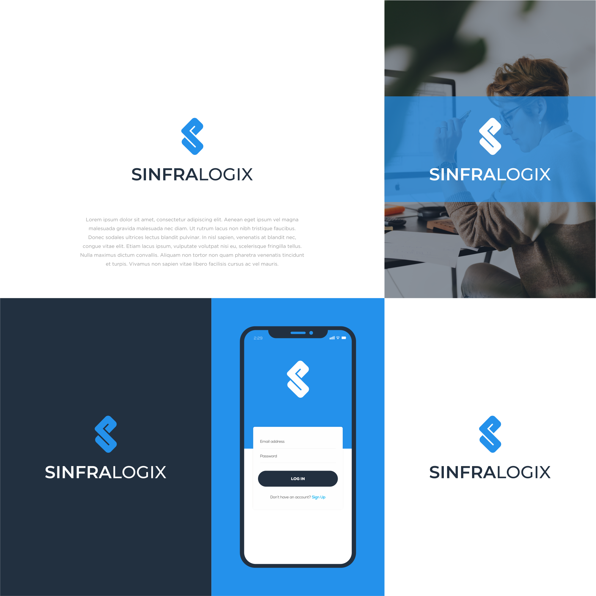Modern, Upmarket Logo Design for SINFRALOGIX by sonimaulana.dc | Design ...