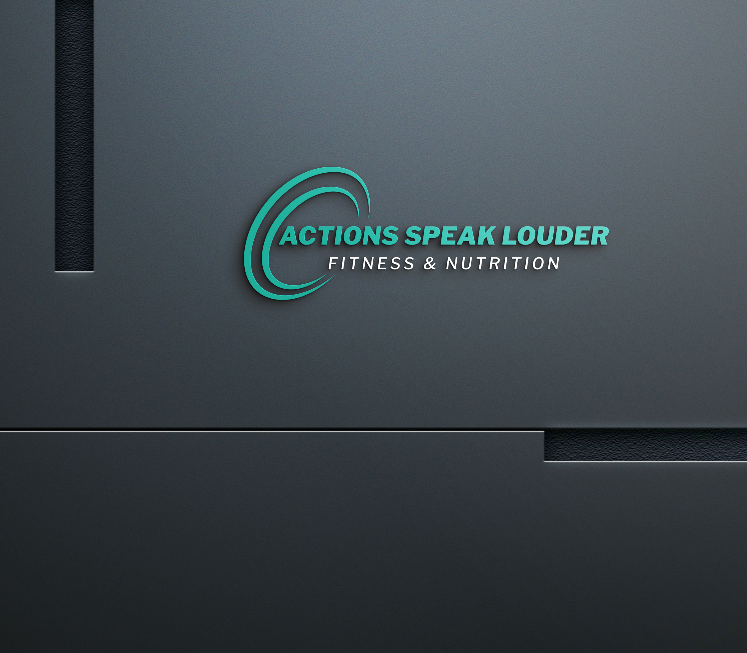 Modern, Bold Logo Design for ACTIONS SPEAK LOUDER Fitness & Nutrition ...