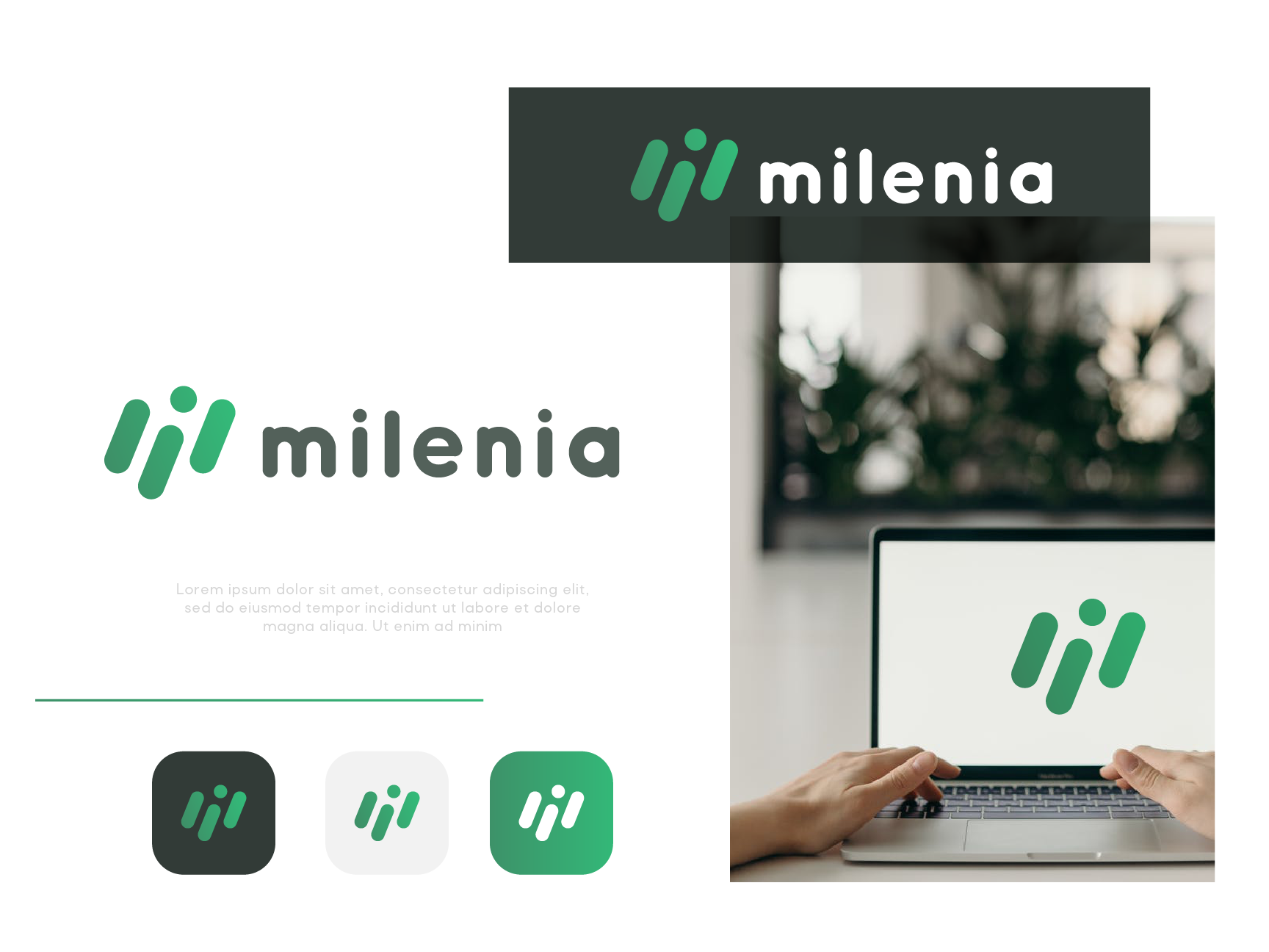 Modern, Elegant Logo Design for milenia.ch by JTdsign | Design #26070187