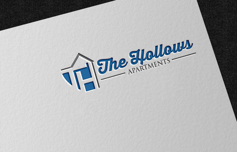 Logo Design for The Hollows, The Hollows Apartments, TH, THA by AhadA ...