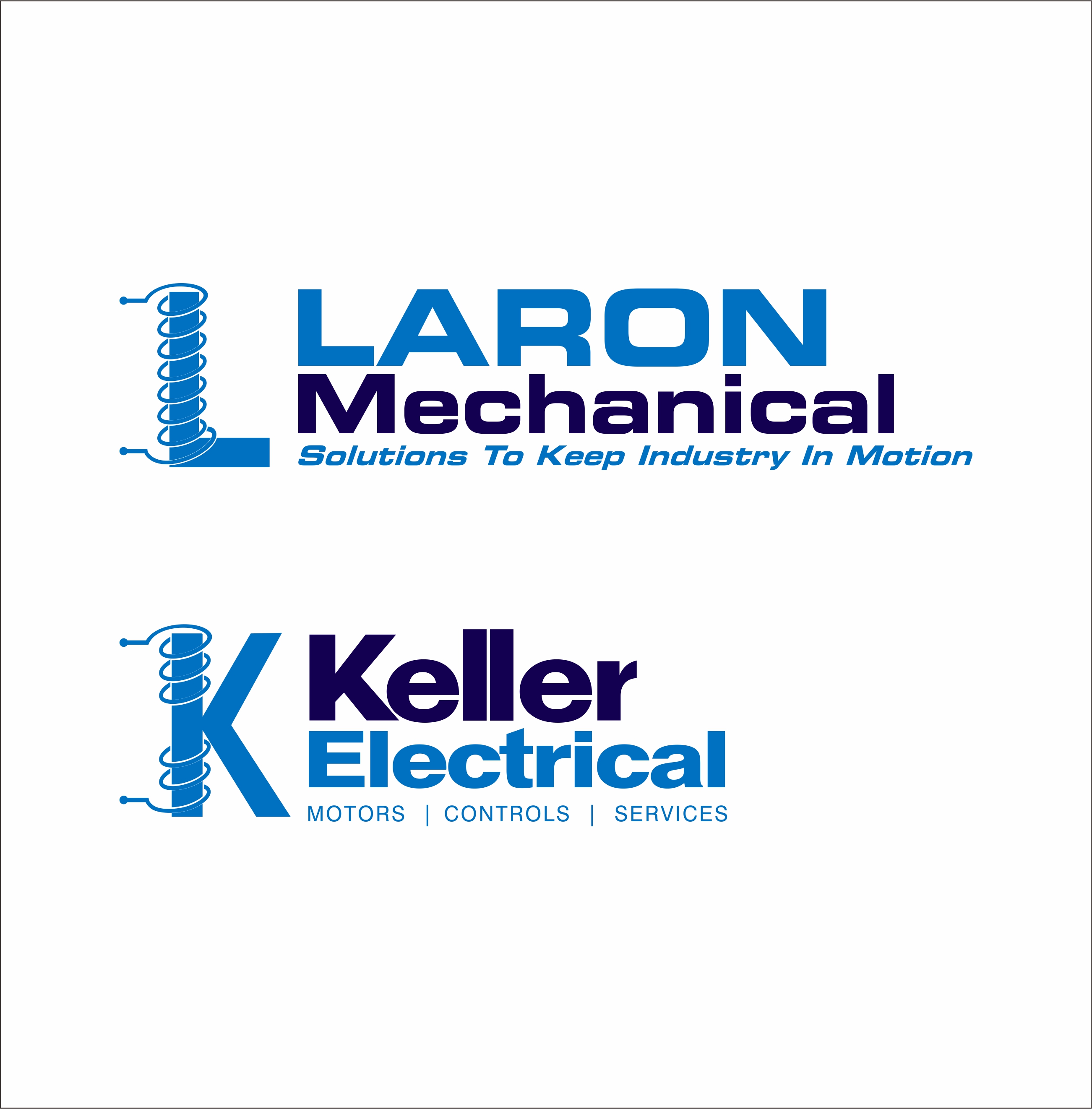 Masculine, Serious Logo Design for Laron Mechanical / Keller Electric ...