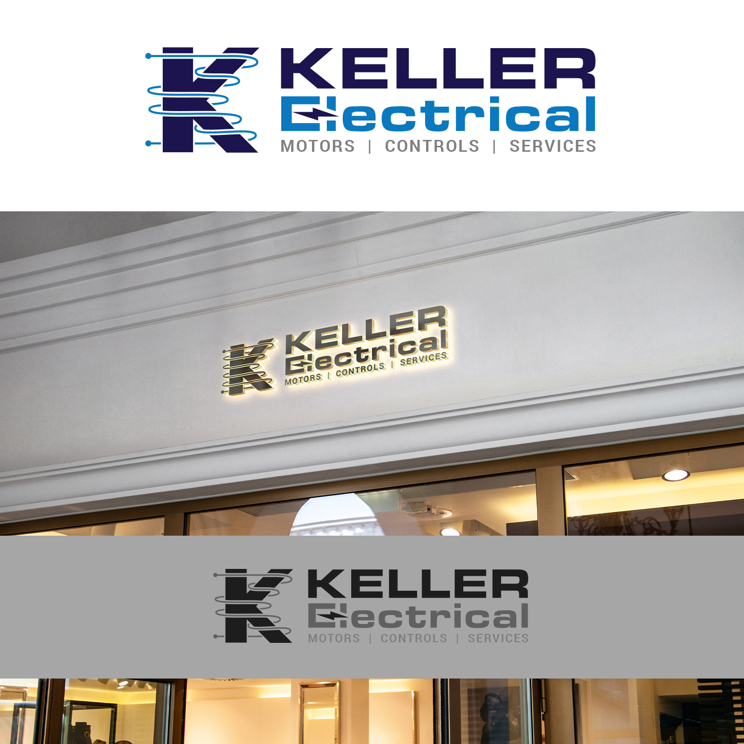Masculine, Serious Logo Design for Laron Mechanical / Keller Electric ...