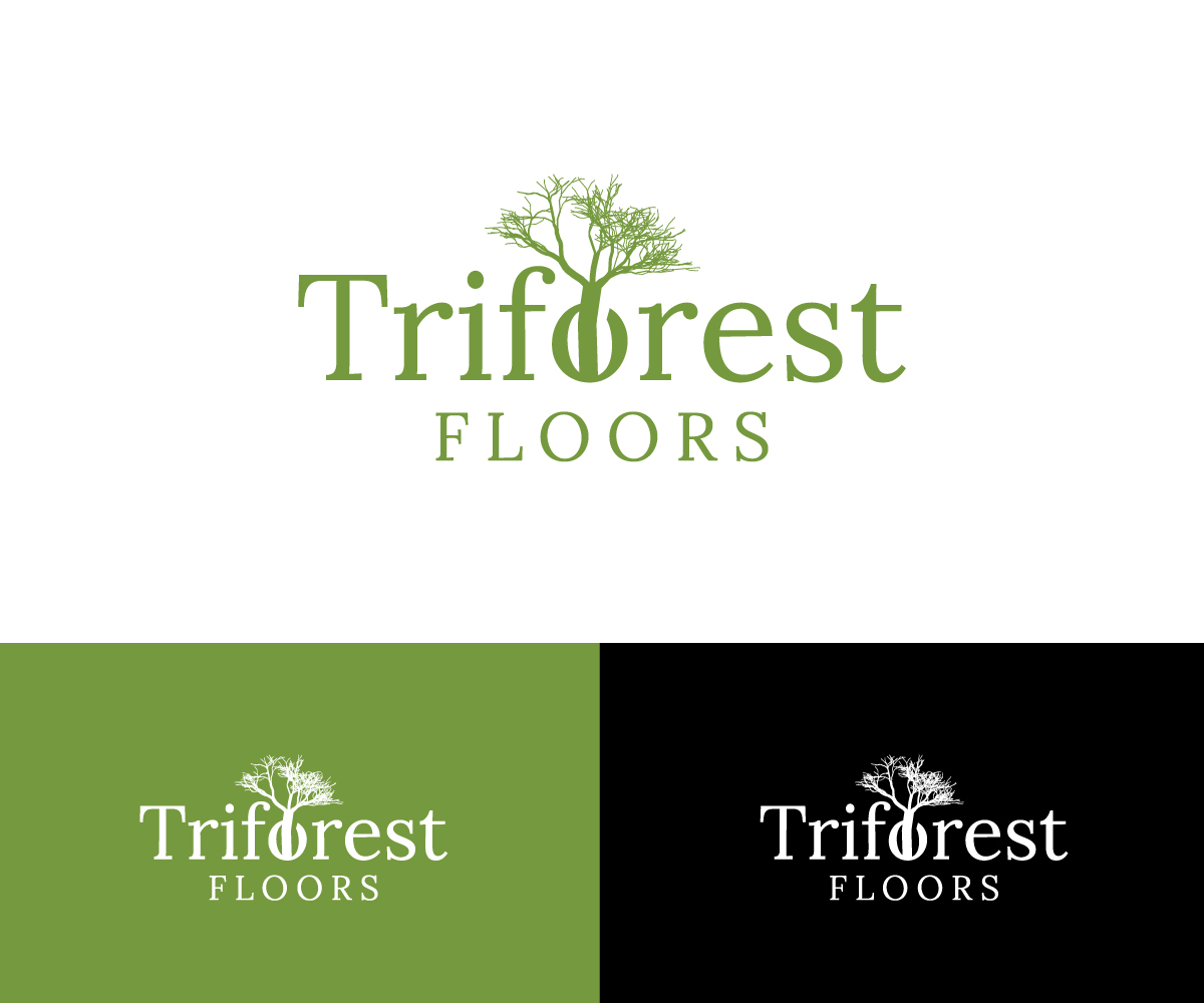 Modern, Feminine, Flooring Logo Design for Triforest Floors by ...