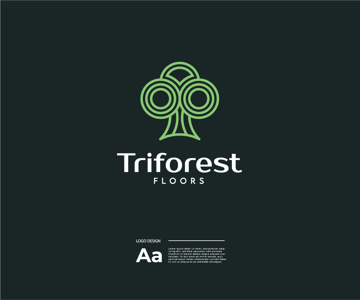 Modern, Feminine, Flooring Logo Design for Triforest Floors by Ng V Duc ...