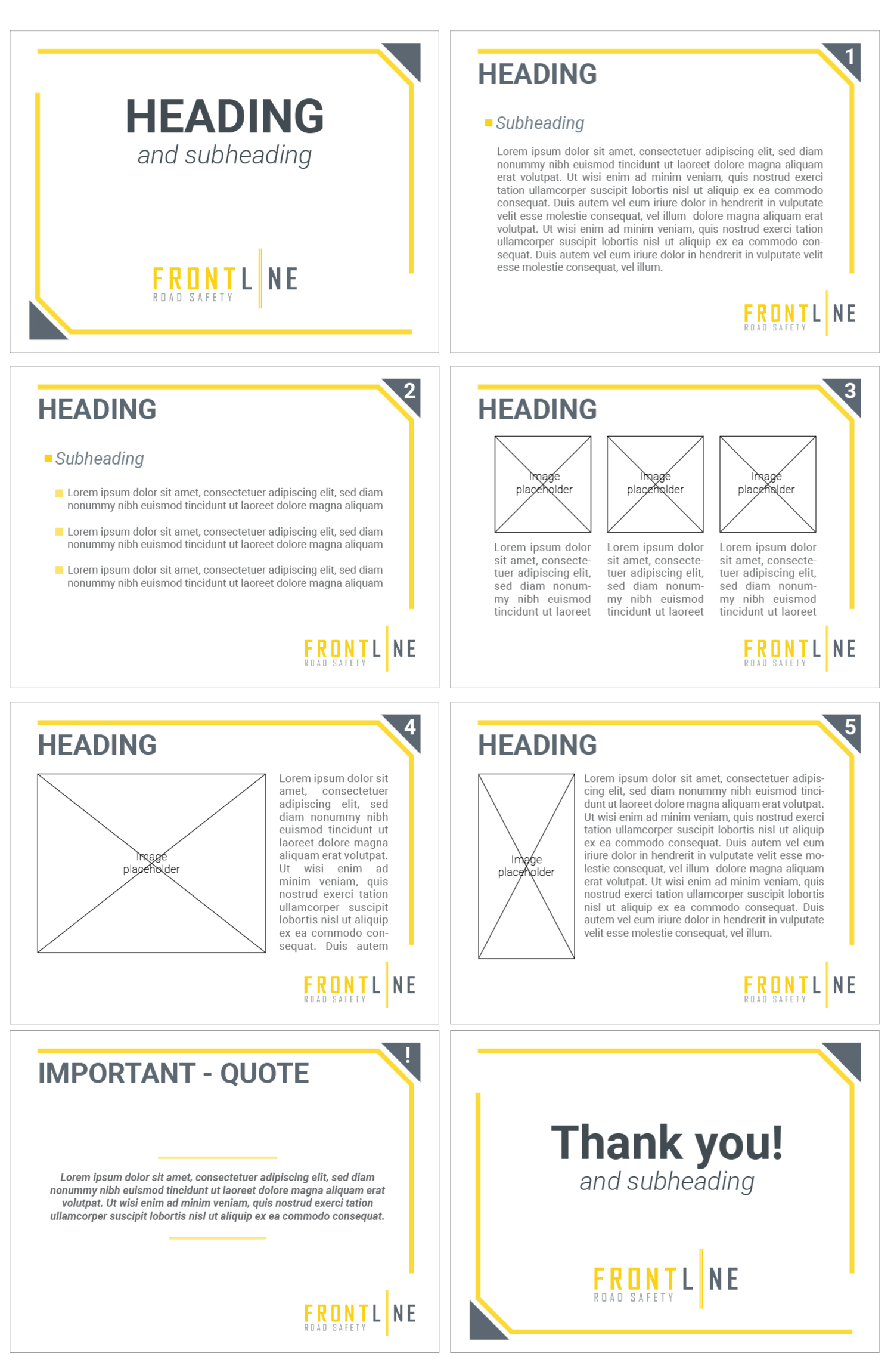 PowerPoint Design for Frontline Road Safety by Paloma | Design #26165664