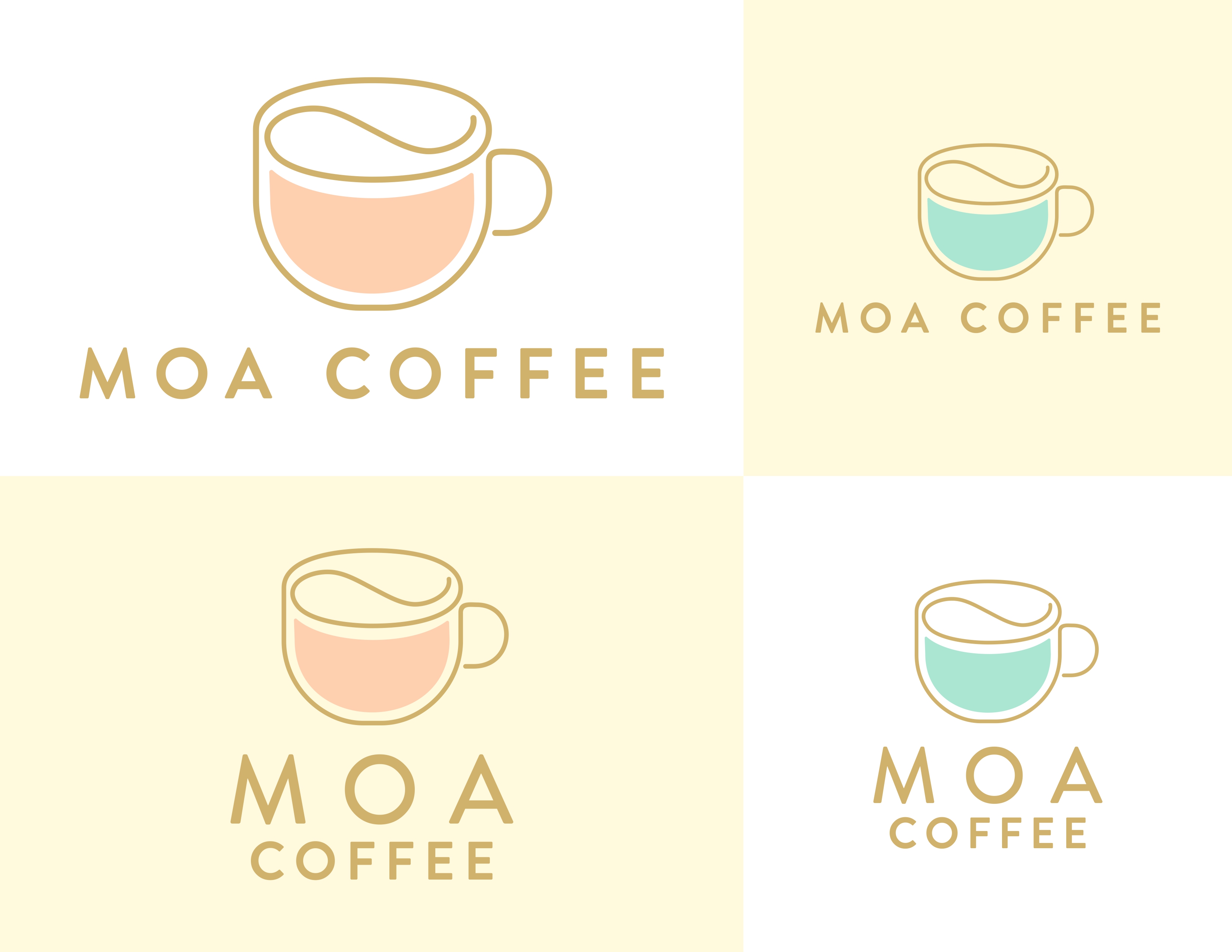 Conservative, Modern Logo Design for MOA COFFEE or MOA COFFEE ROASTER ...