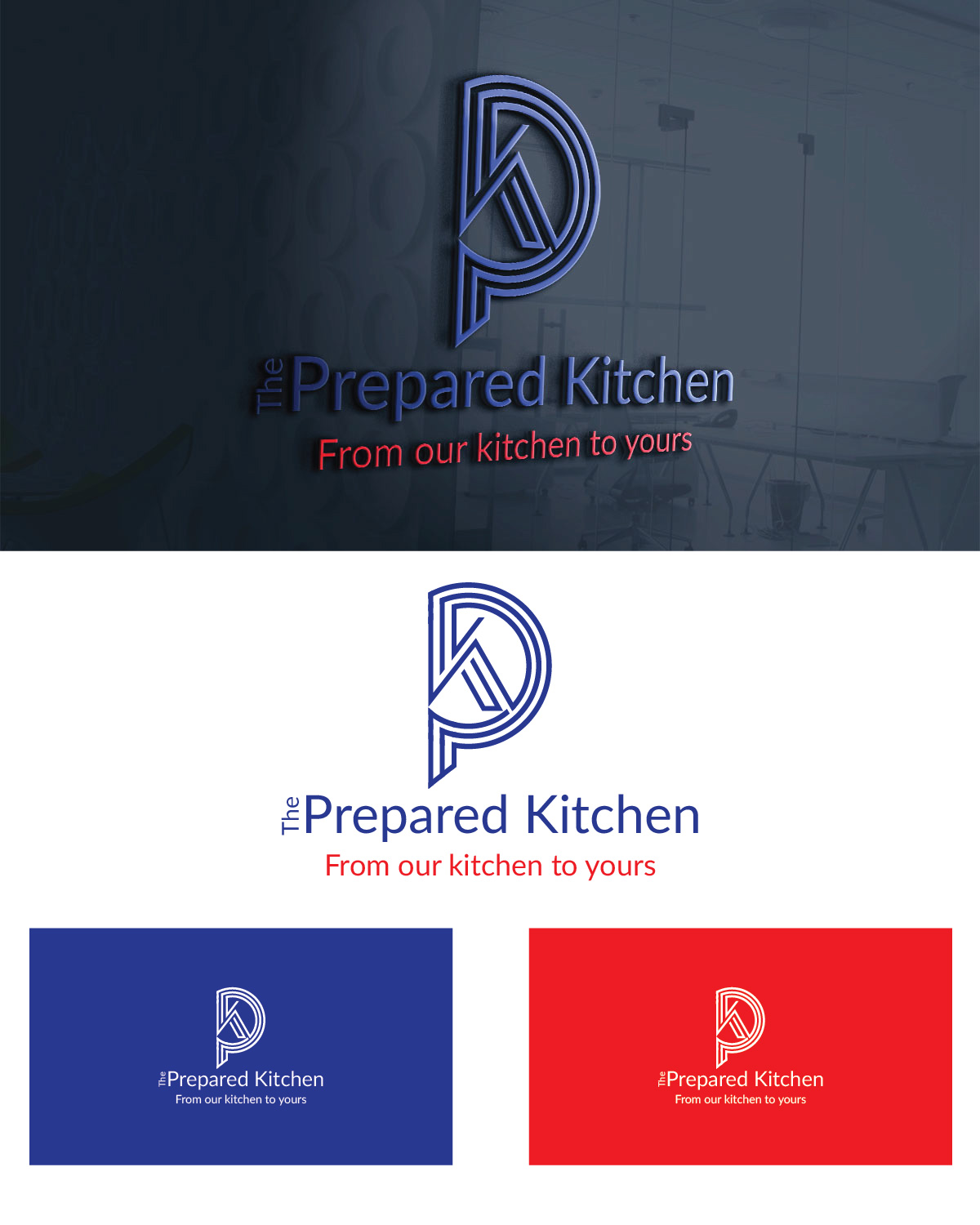 Modern, Bold Logo Design for The Prepared Kitchen by Isnah Logo ...