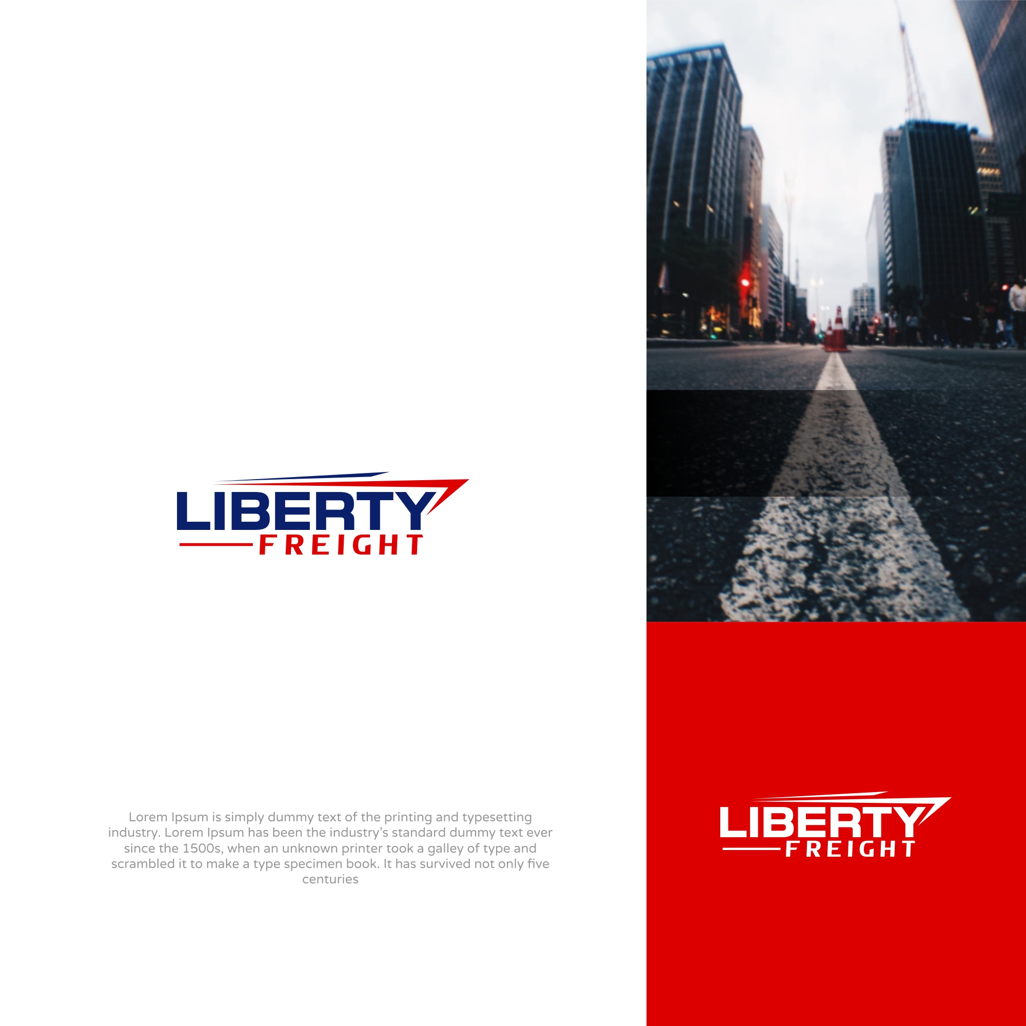 Logo Design for Liberty Freight by MX LogoArt | Design #26154769