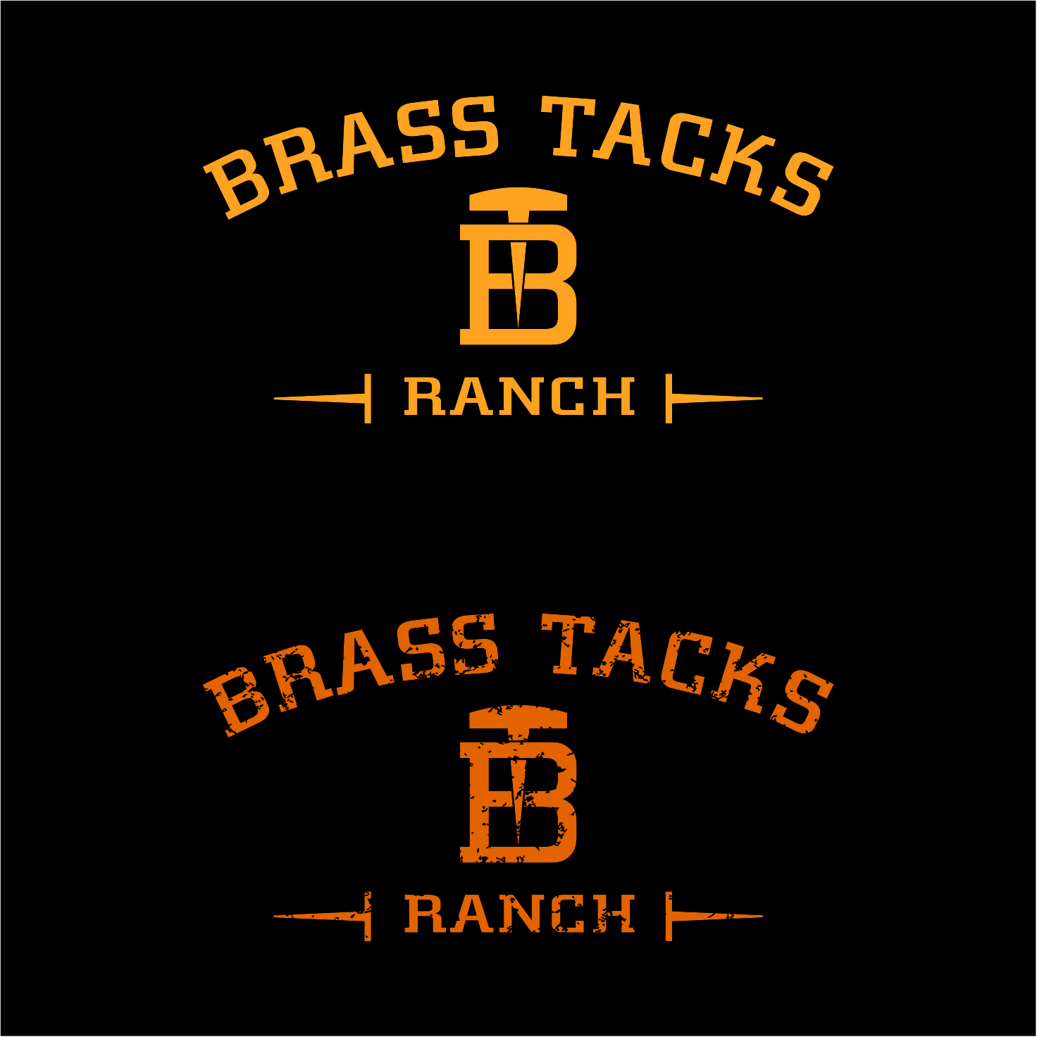 Traditional, Professional Logo Design for Brass Tacks Ranch by ...