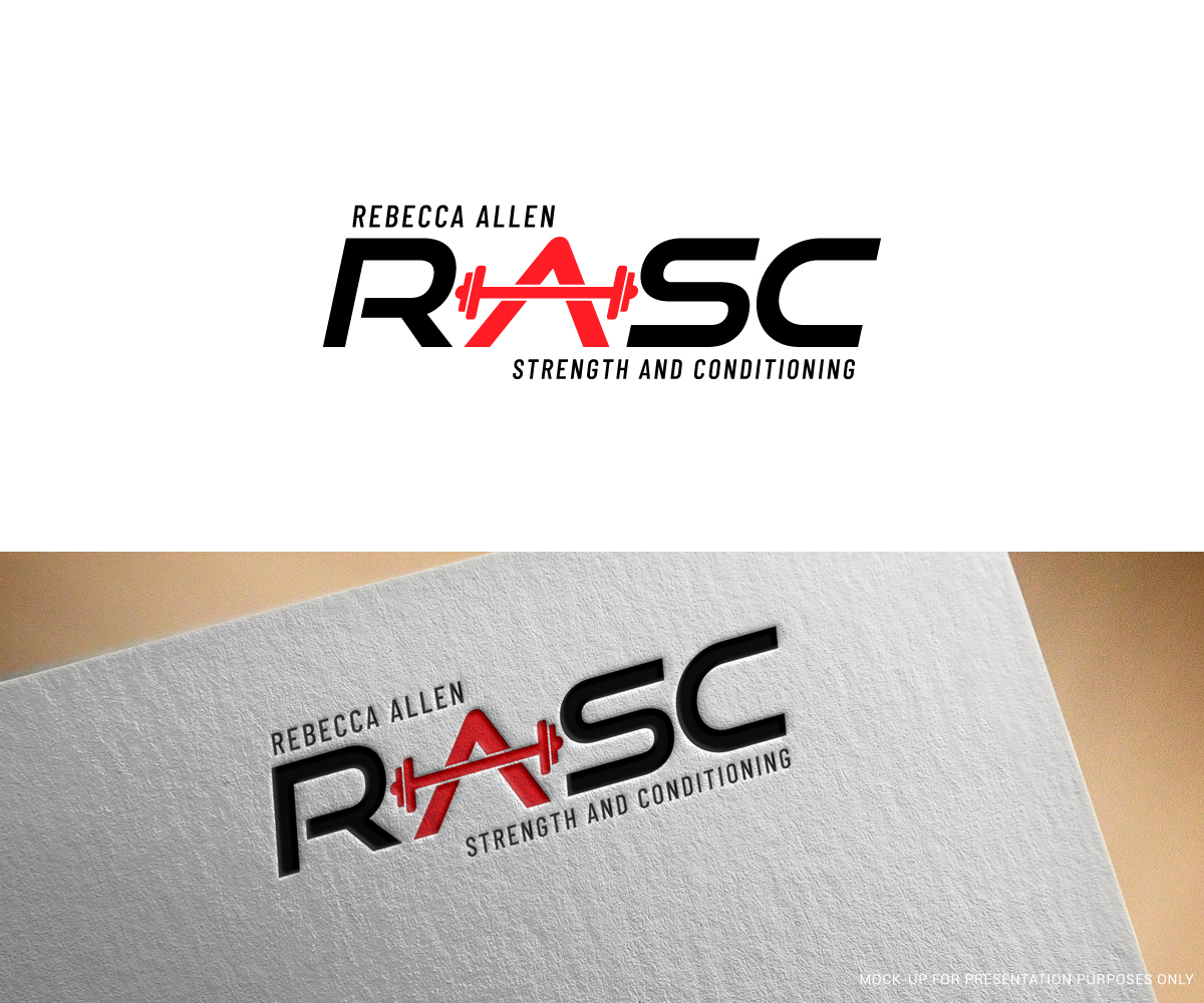Bold, Masculine, Personal Trainer Logo Design for RASC - Rebecca Allen ...