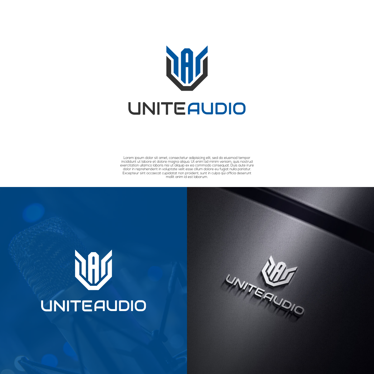 Logo Design for Unite Audio by untung bertubi-tubi | Design #26188762