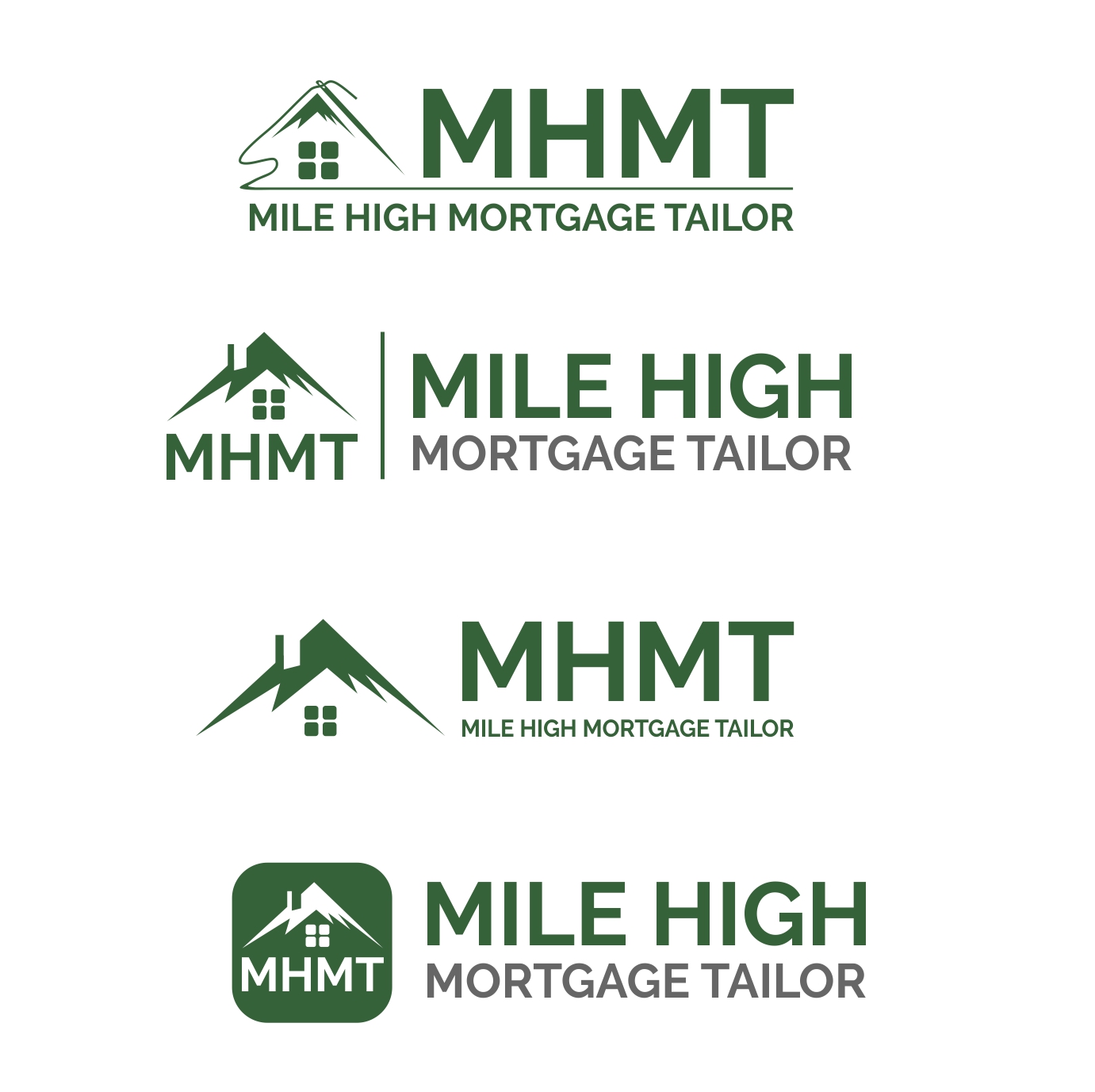 Bold, Modern, Mortgage Brokerage Logo Design for Mile High Mortgage ...