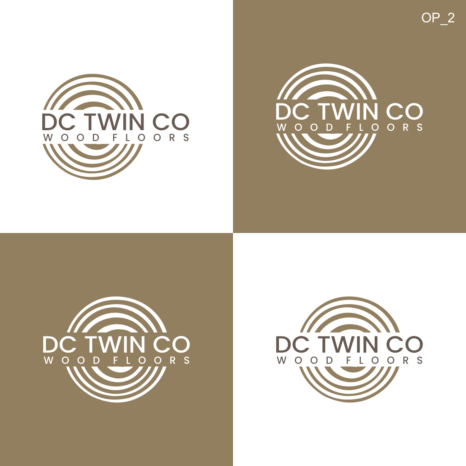 Upmarket, Elegant Logo Design for D C Twin Company Wood Flooring or D C ...