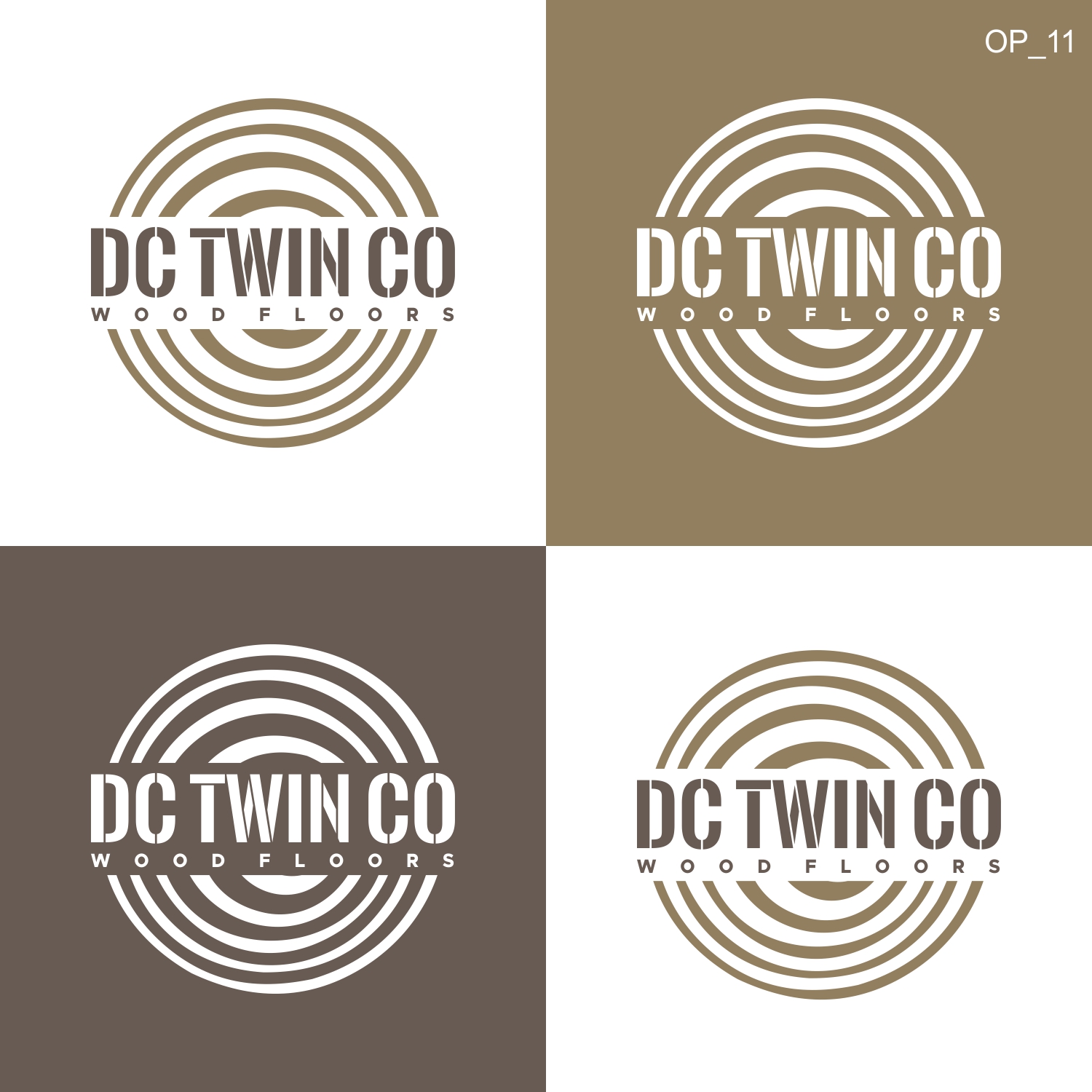 Upmarket, Elegant Logo Design for D C Twin Company Wood Flooring or D C ...