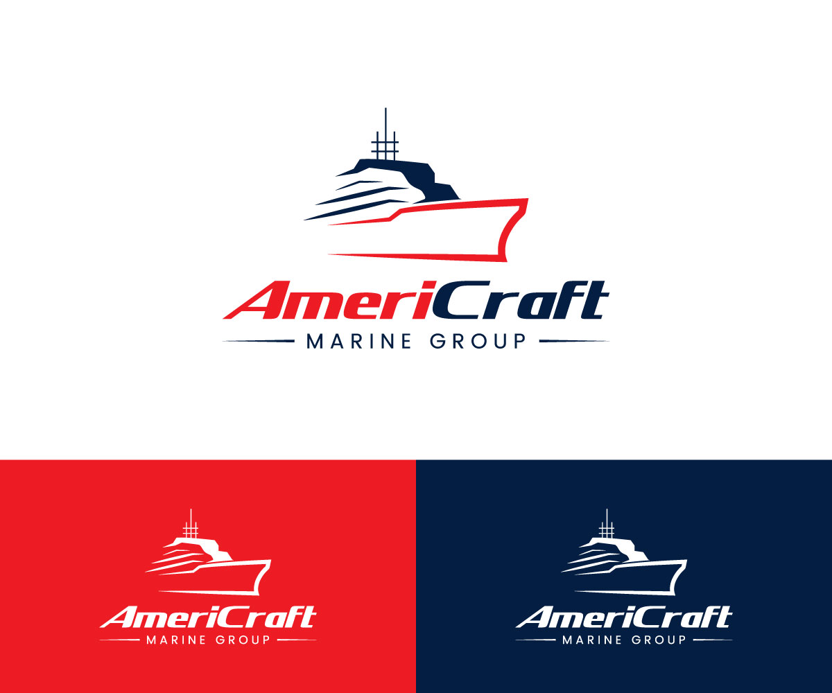 Professional, Masculine, Marine Logo Design for AmeriCraft as the main ...