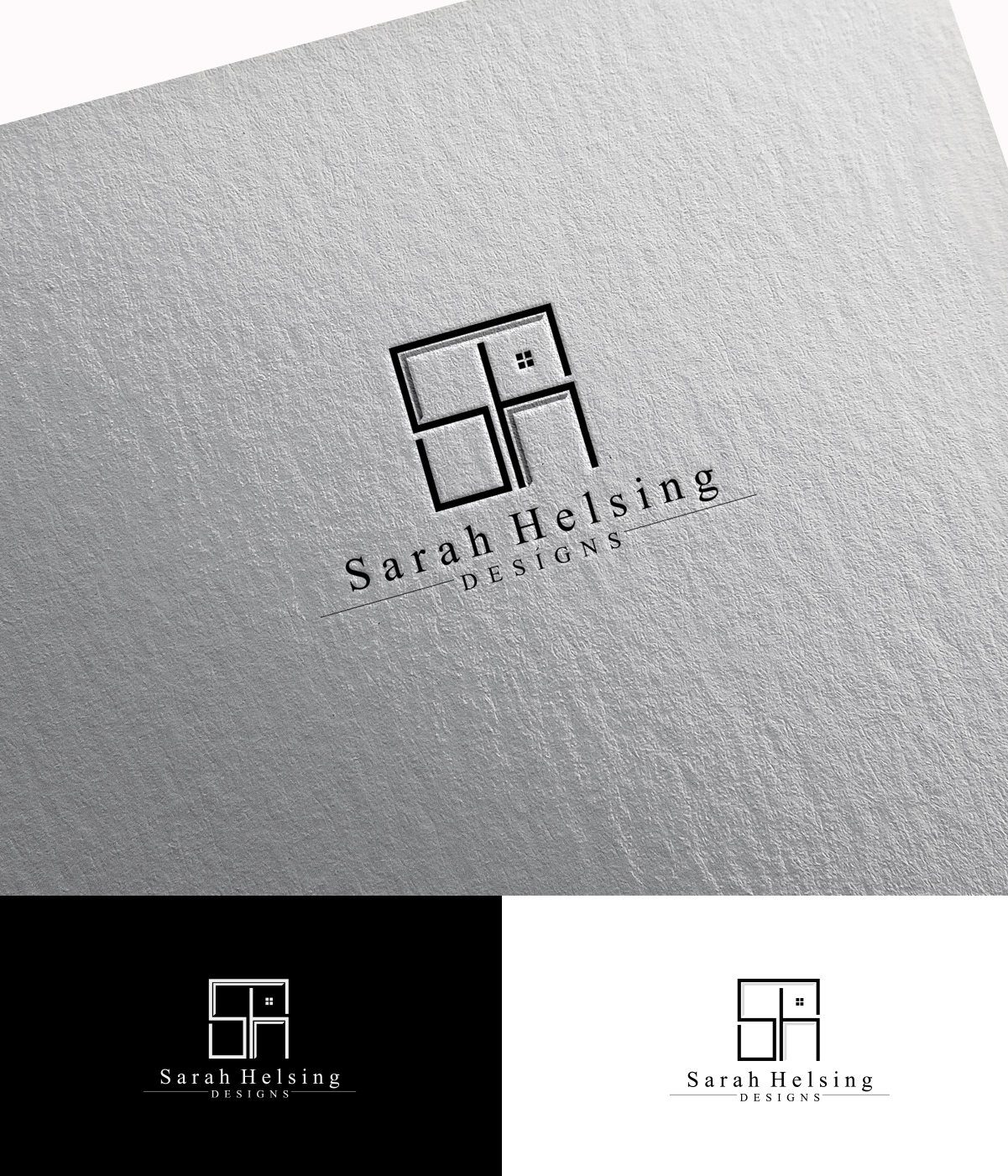 Bold, Playful, Interior Designer Logo Design for Sarah Helsing Designs ...