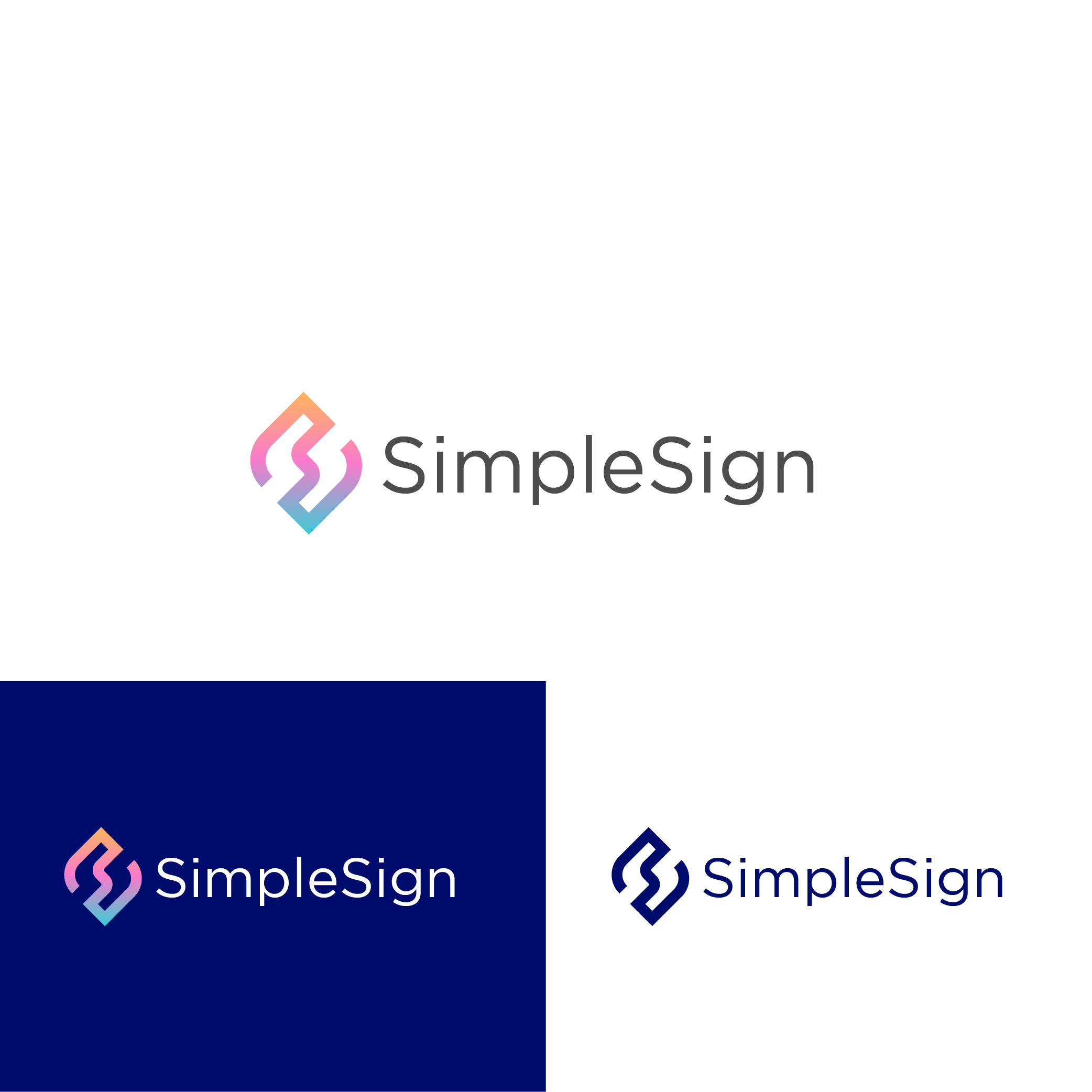 Modern, Bold, SaaS Logo Design for SimpleSign by megamen | Design #26325464