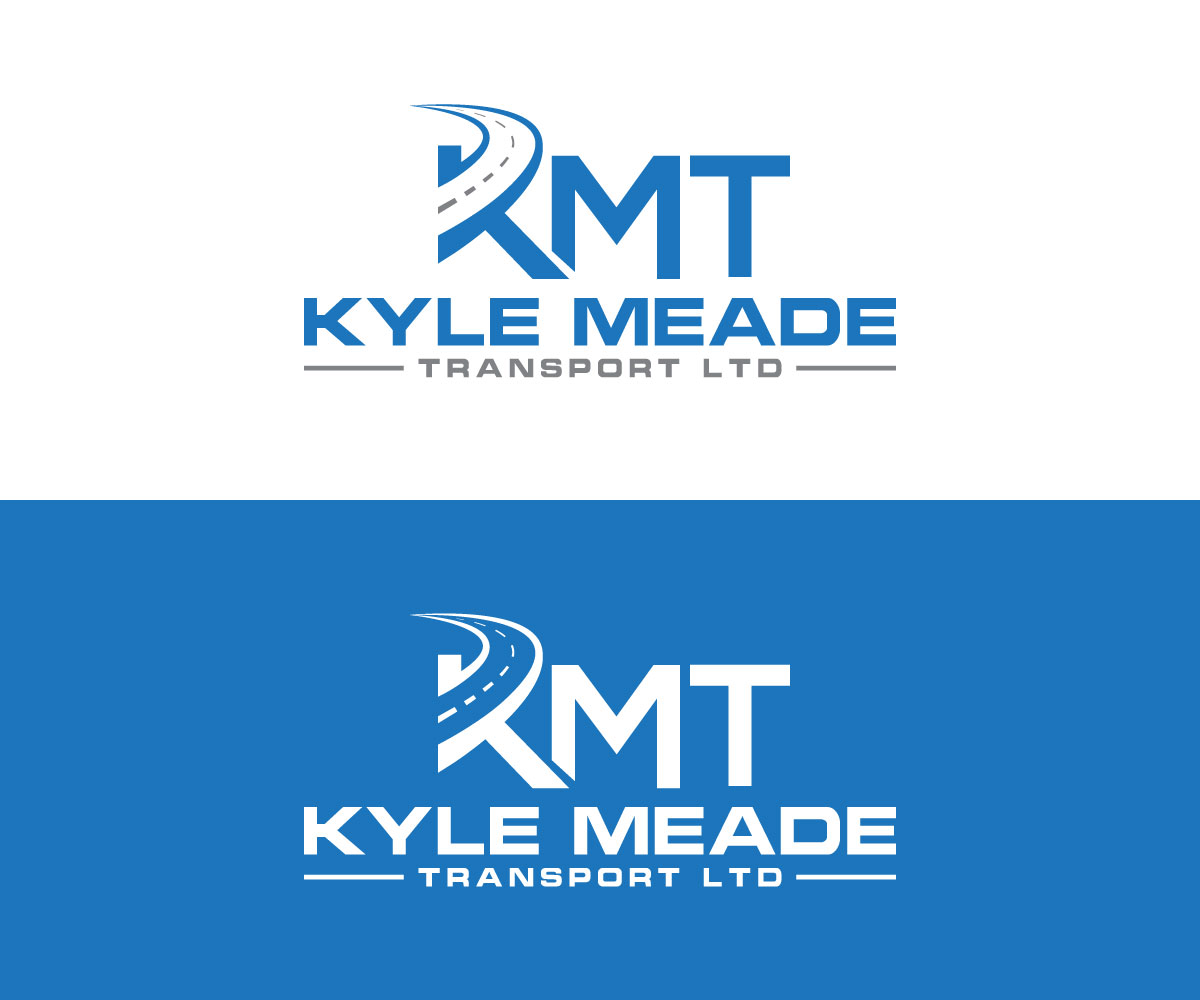 Logo Design for KMT with Kyle Meade Transport Ltd written underneath ...